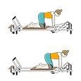 Table Top Pose Hip Shoulder Flexion Extension Pilates Reformer Exercise ...