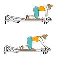 Exercices abdominaux inversés en position de table Pilates Reformer ...