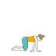 Table Top Pose Variation Thread The Needle Pose Prep Yoga (Bharmanasana ...