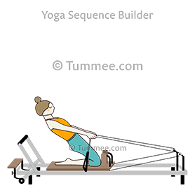 Thigh Stretch Exercise Pilates Reformer Relaxing-Poses | Tummee.com