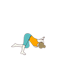 Thread The Needle Pose Leg Side Variation I Yoga (Urdhva Mukha Pasasana ...