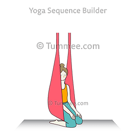 Thunderbolt Pose Seated Aerial (Vajrasana Seated Aerial) Sanskrit ...