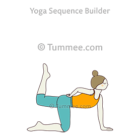 Tiger Pose Hand Back Yoga (Vyaghrasana Hasta Prshtha) | Yoga Sequences ...