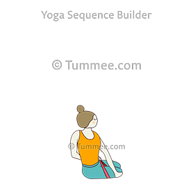 Torso Stretch Pose I Strap Yoga (Bharadvajasana I Strap) | Yoga ...