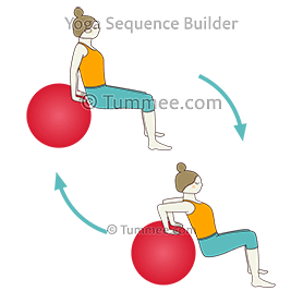 Tricep Dip Exercise Weights Stability Ball Yoga| Yoga Sequences ...