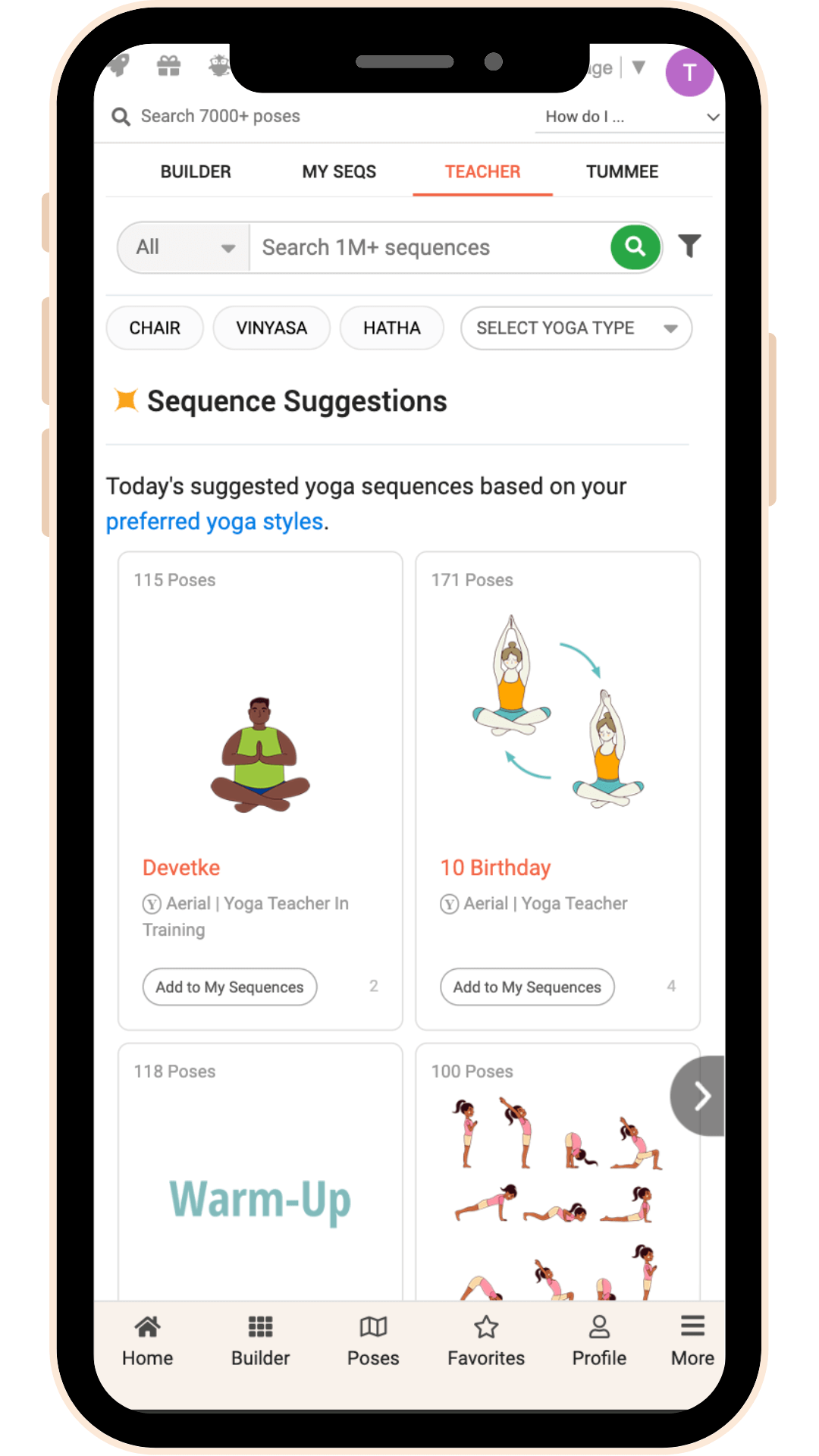 Yoga Sequence Builder for Yoga Teachers to Plan Yoga Classes