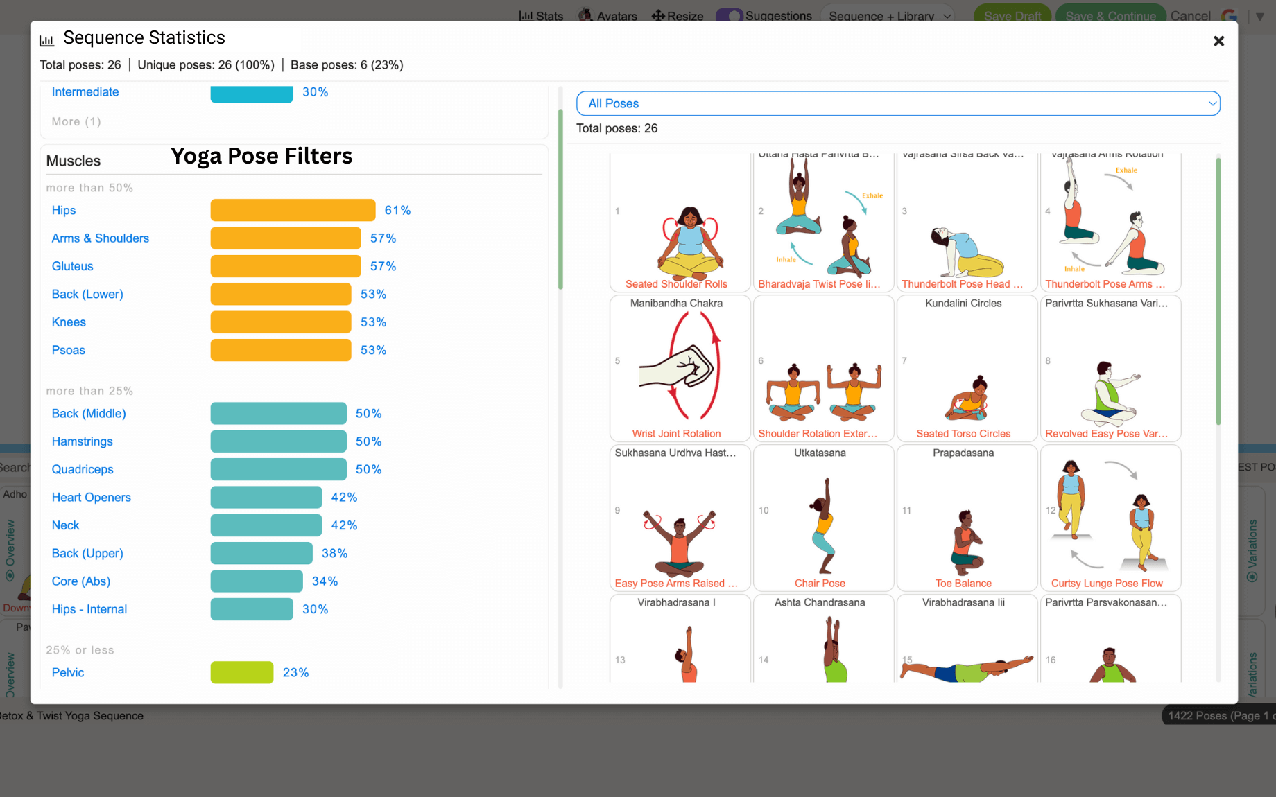 Yoga Sequence Builder for Yoga Teachers to Plan Yoga Classes