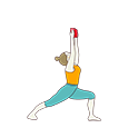 Warrior Pose Ii Front Hand Block (Virabhadrasana Ii Purataha Hasta ...