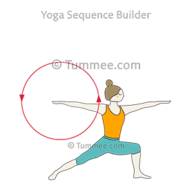 Warrior Pose Ii Arm Circle (Virabhadrasana Ii Hasta Chakra) Levelup ...