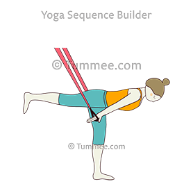 Warrior Pose Iii Hands Backwards Trx Trapeze Aerial (Virabhadrasana Iii ...