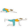 Wide Child Balancing Table Top Pose Flow Yoga (Prasarita Balasana ...