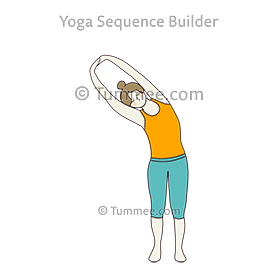 Palm Tree Pose Variation (Urdhva Hastotanasana Variation) Relaxing ...