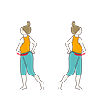 Standing Shoulder Stretch Arms Raised Twist Movement Yoga | Yoga ...