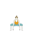 Wide Legged Mid Squat Levelup-Poses | Tummee.com